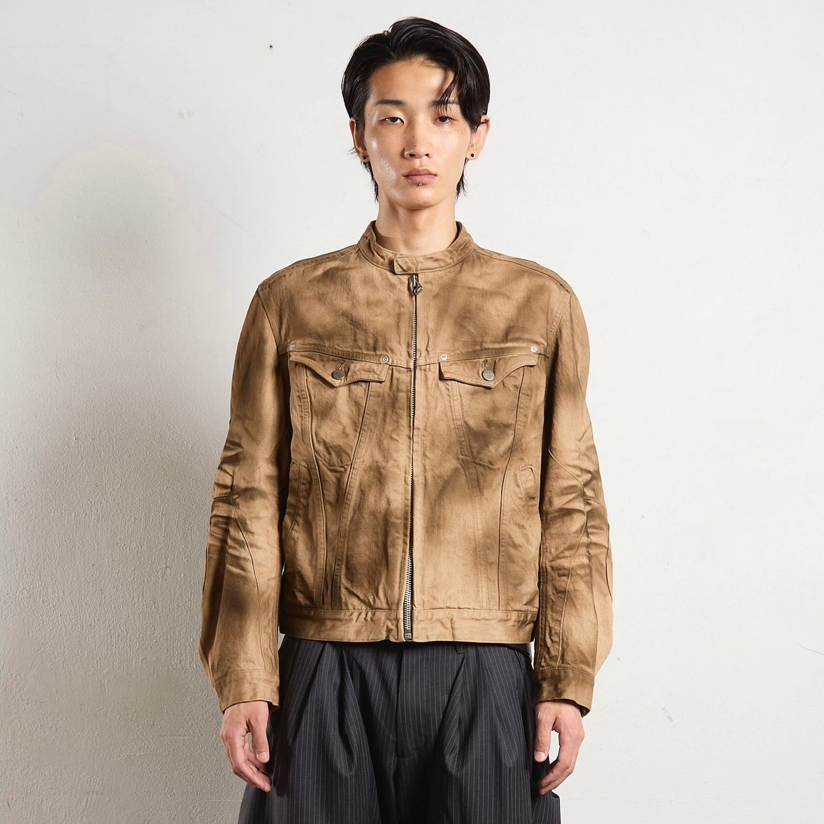 NVRFRGT - 【残り一点】Denim Motorcycle Jacket | ACRMTSM NVRFRGT - 【残り一点】Denim Motorcycle Jacket | ACRMTSM