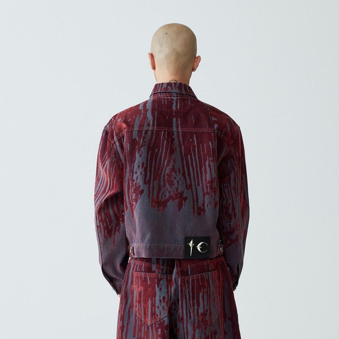Thug Club - 【残り一点】Blood Lazered Denim Jacket | ACRMTSM Thug Club - 【残り一点】Blood Lazered Denim Jacket | ACRMTSM
