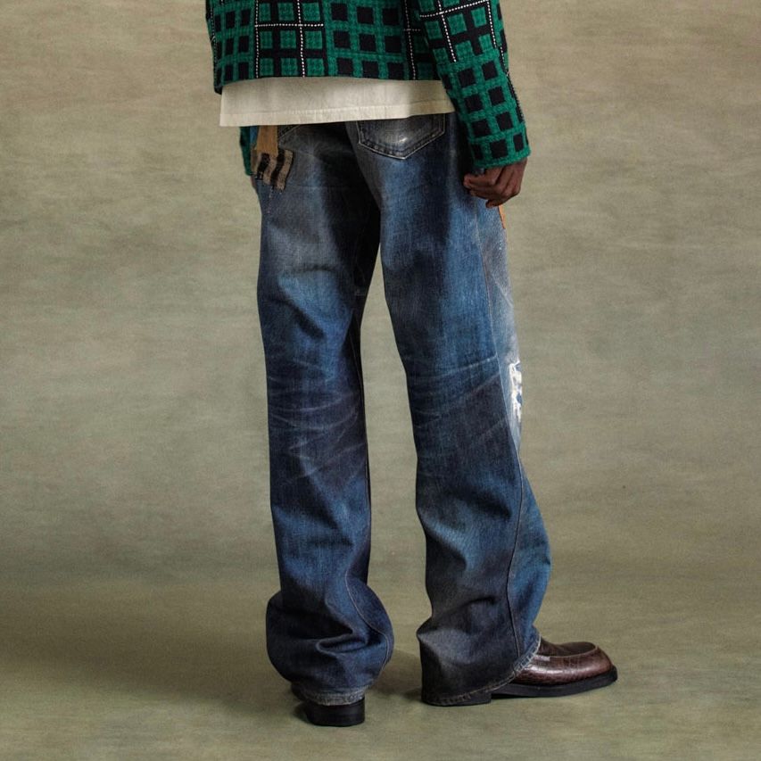 ANDERSSON BELL - 【残り一点】Patchwork Printed Denim Trompe ANDERSSON BELL - 【残り一点】Patchwork Printed Denim Trompe