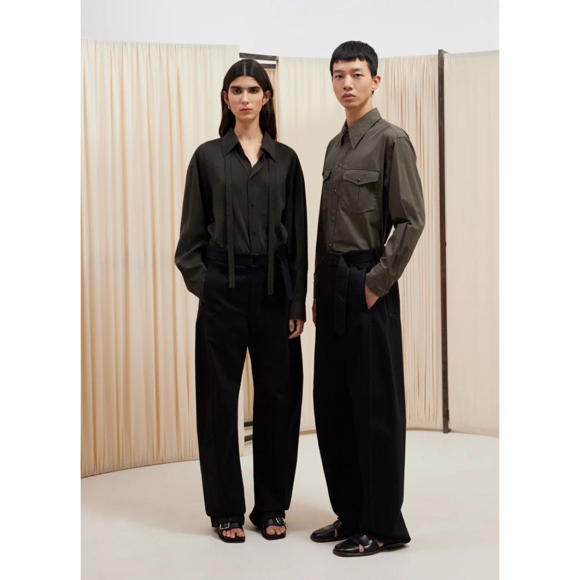 LEMAIRE - 【残り一点】Twisted Belted Pants | ACRMTSM ONLINE STORE