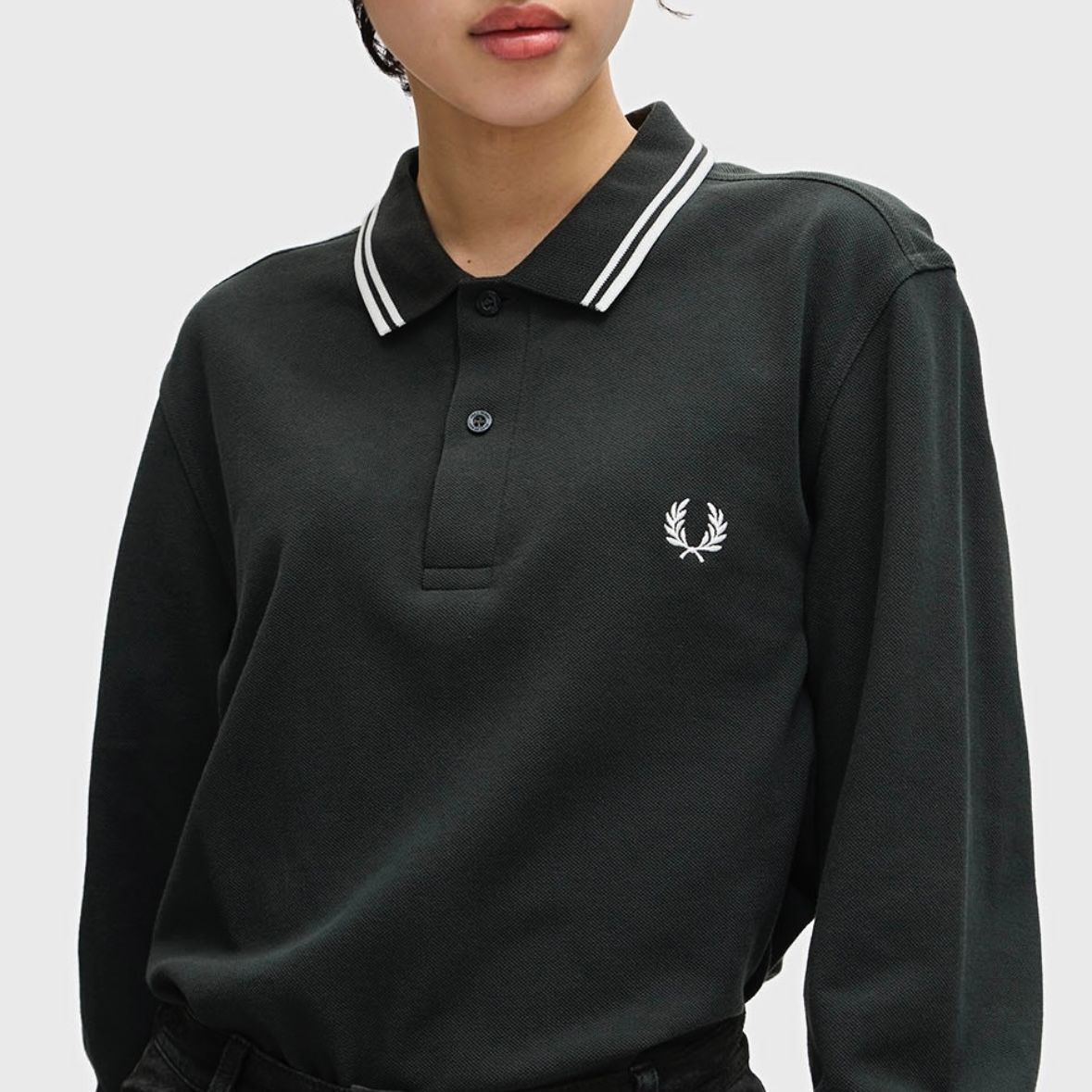 FRED PERRY - 【残り一点】Long Sleeve Twin Tipped FP Shirt | ACRMTSM ONLINE STORE