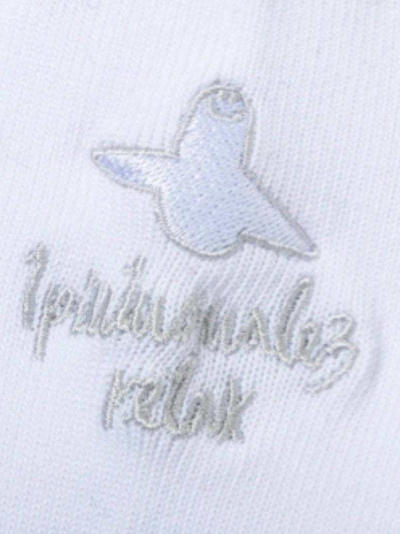 1PIU1UGUALE3 RELAX - 1PIU1UGUALE3 RELAX × Mark Gonzalesロゴ刺繍アンクルソックス 白 ...