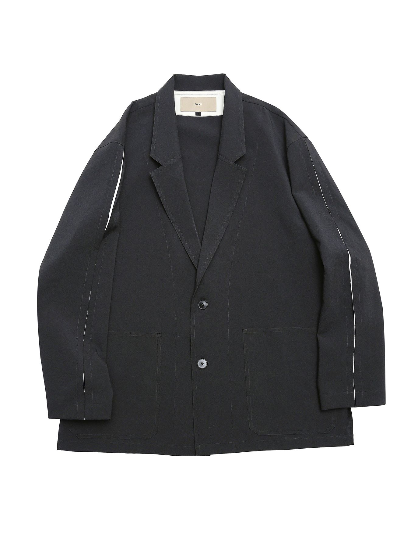 QUOLT - UNTRAD JACKET / ブラック×ホワイト【QUOLT】 | BRYAN