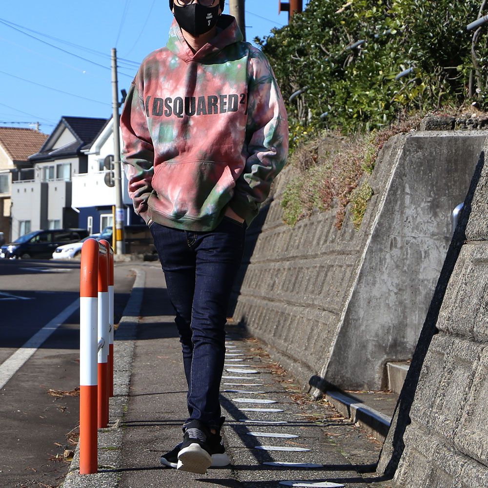DSQUARED2 - 【ラスト1点-サイズM】Hooded Sweatshirt / プル DSQUARED2 - 【ラスト1点-サイズM】Hooded Sweatshirt / プル
