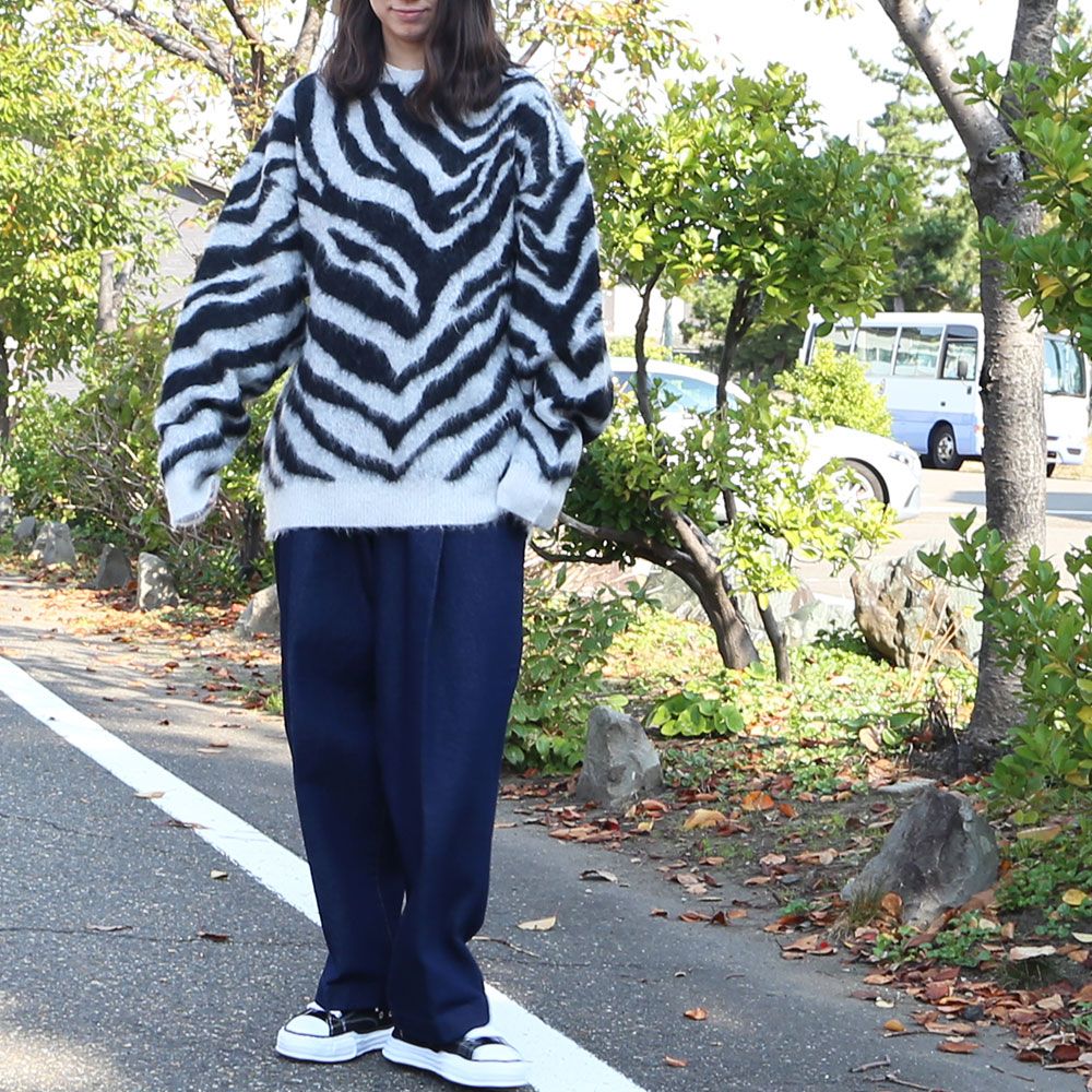 NEONSIGN - Wide denim slacks “One wash” / N0344OW | chemical NEONSIGN - Wide denim slacks “One wash” / N0344OW | chemical