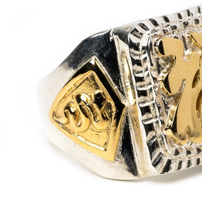 CALEE - MEXICAN TASTE JAPANESE FUKU RING (SILVER × GOLD CALEE - MEXICAN TASTE JAPANESE FUKU RING (SILVER × GOLD