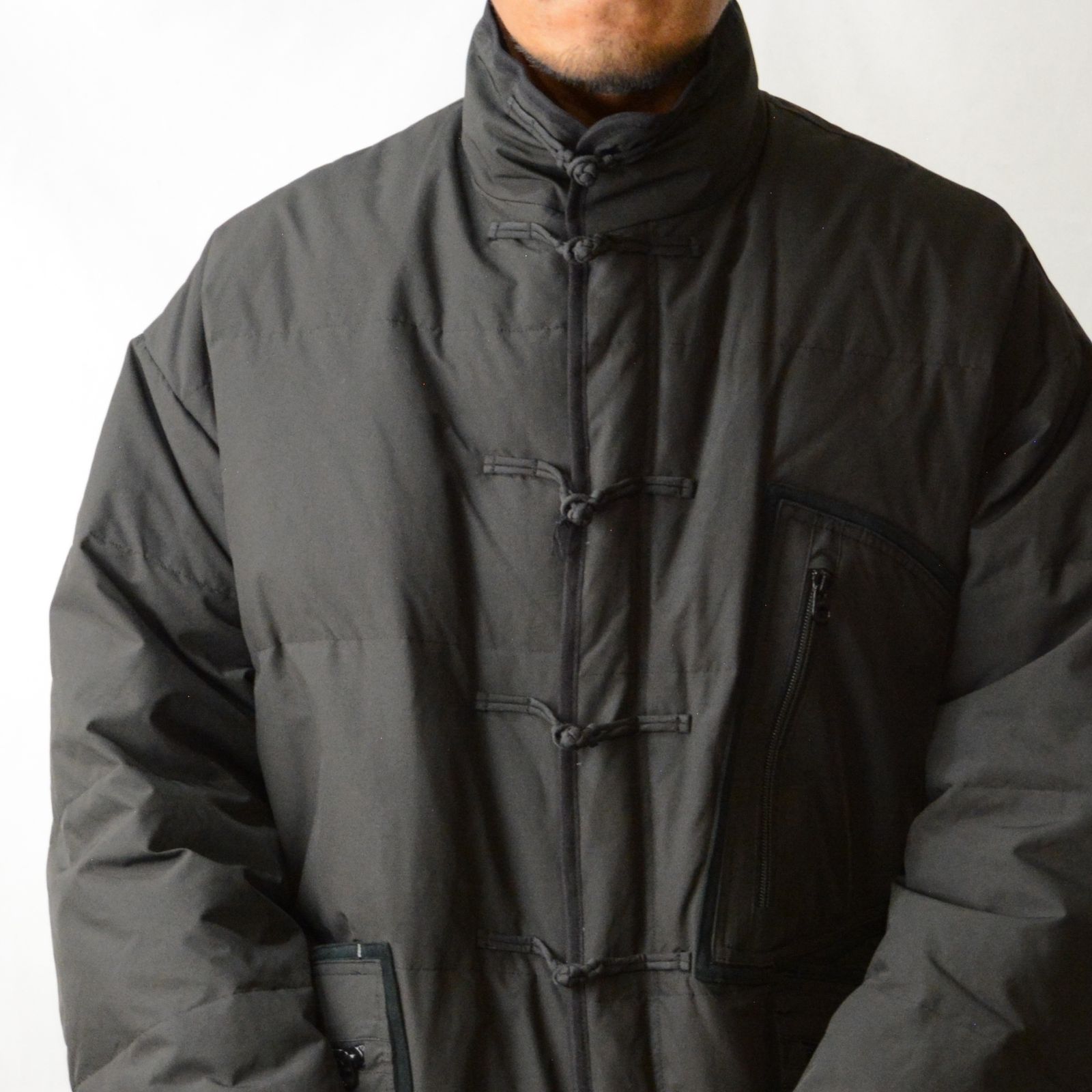 Porter Classic - CHINESE DOWN JACKET (NAVY) - チャイナ Porter Classic - CHINESE DOWN JACKET (NAVY) - チャイナ