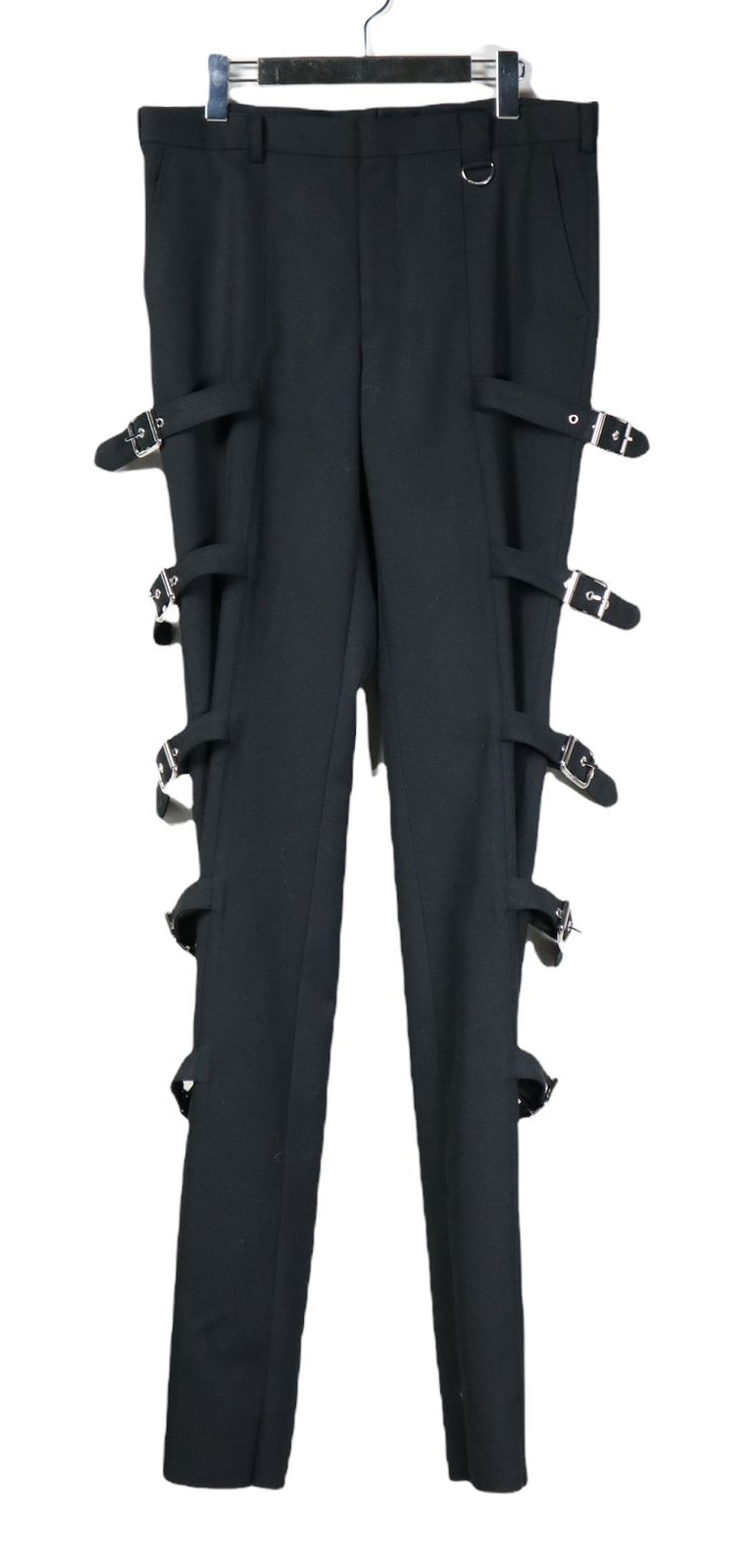 JOHNLAWRENCESULLIVAN - Wool gabardine bondage trousers JOHNLAWRENCESULLIVAN - Wool gabardine bondage trousers