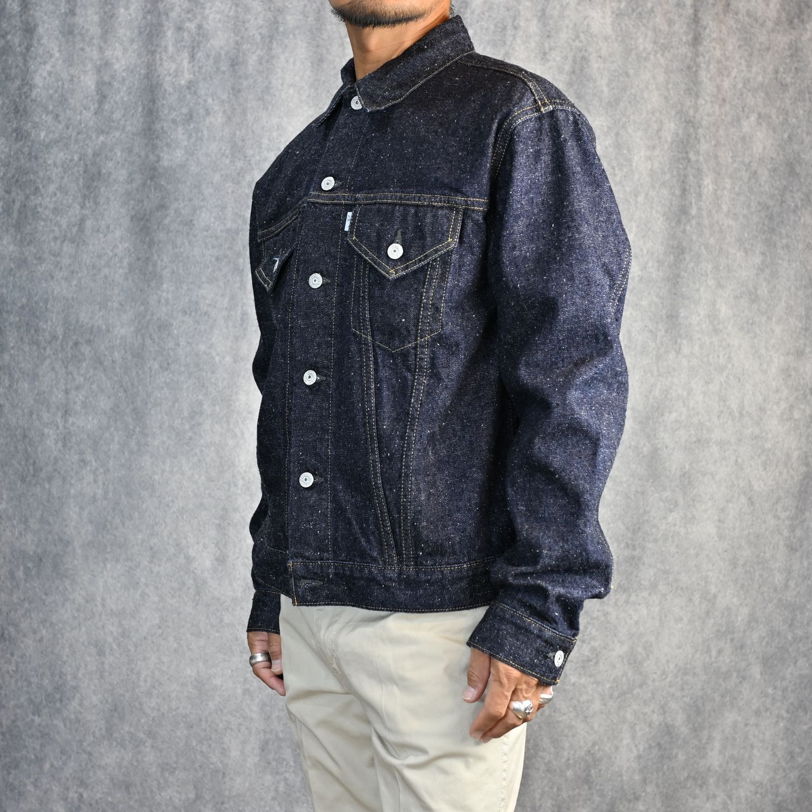 New Manual - #019 LV TRACKER JACKET LONG ONE-WASHED (INDIGO New Manual - #019 LV TRACKER JACKET LONG ONE-WASHED (INDIGO