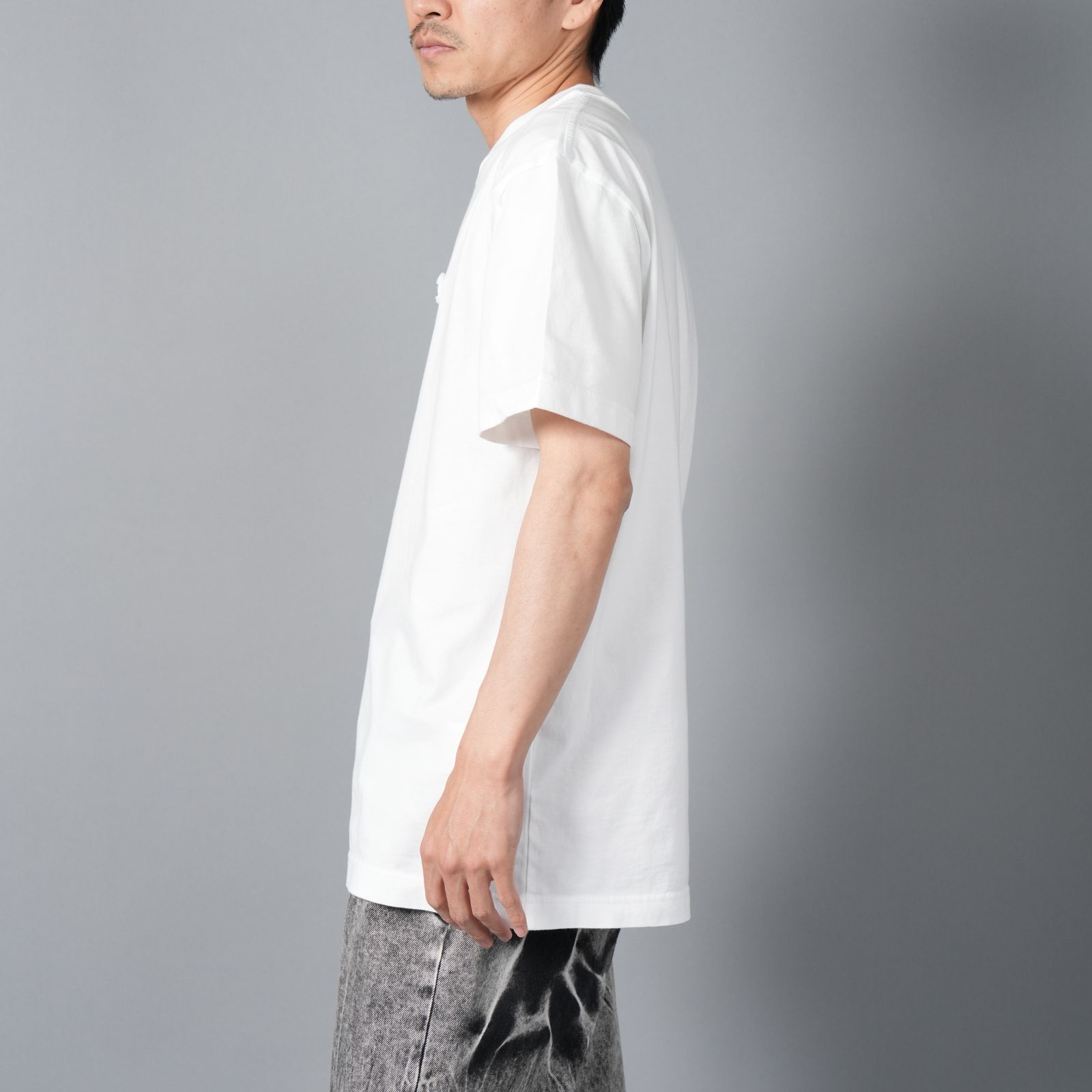 alexander wang - DISTRESSED LOGO SHORT SLEEVE TEE / コットン alexander wang - DISTRESSED LOGO SHORT SLEEVE TEE / コットン