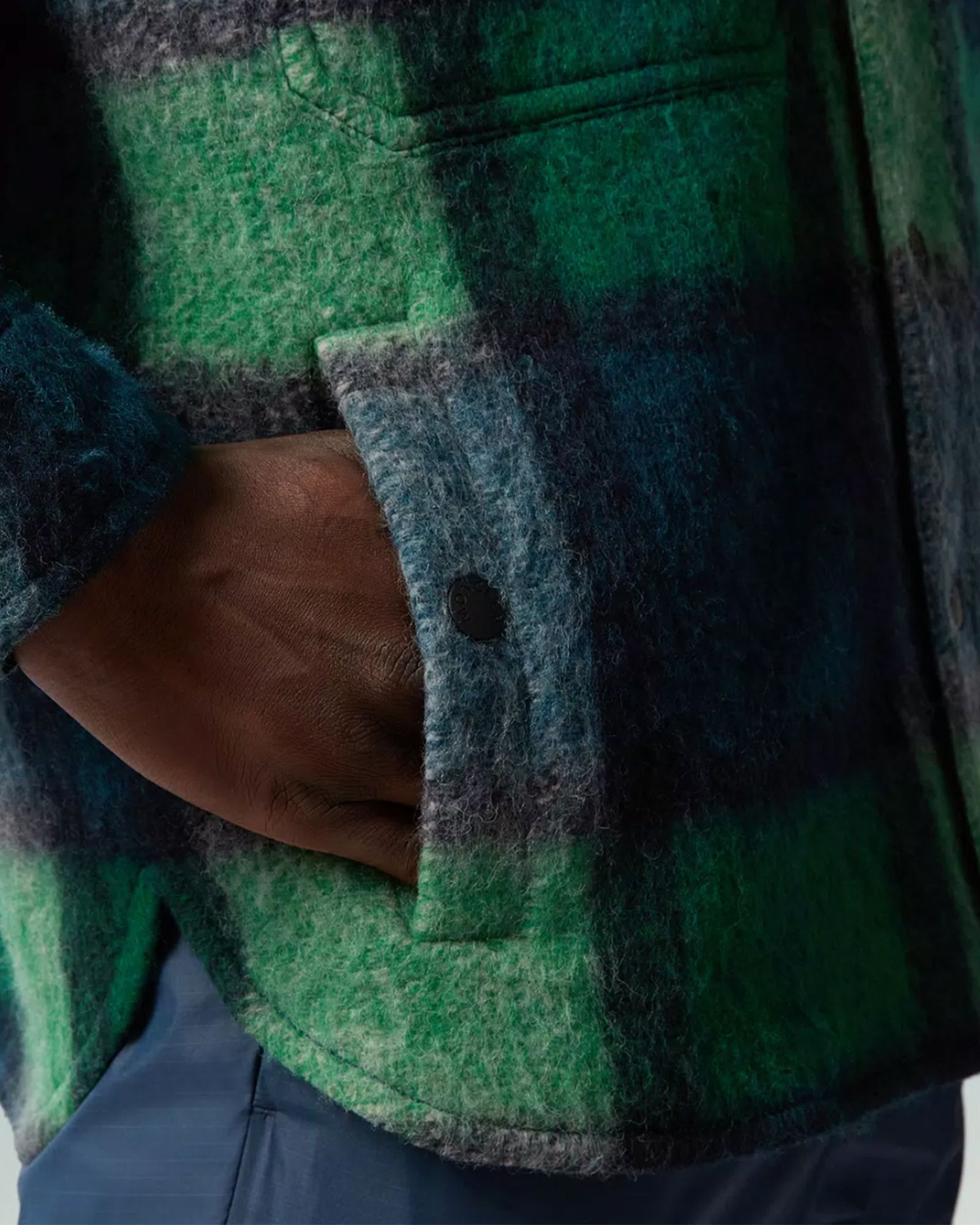 MONCLER GENIUS - WAIER SHIRT JACKET/1G00006-89A8L/チェックシャツ/GREEN | Detail