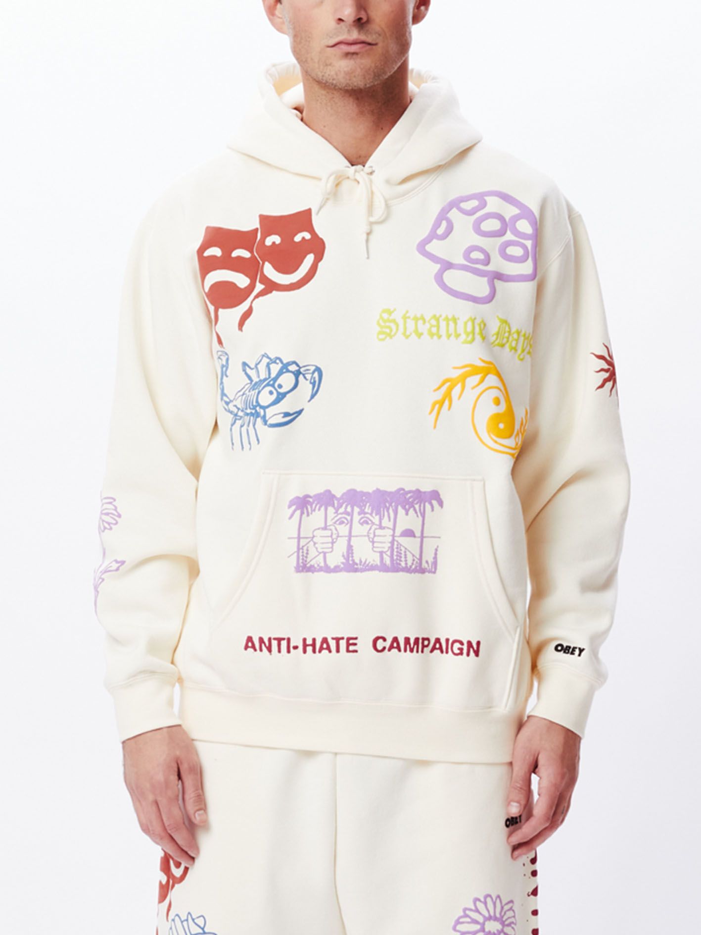 OBEY - プリントパーカー - ANTI HOOD - UNBLEACHED | FROG's TAIL