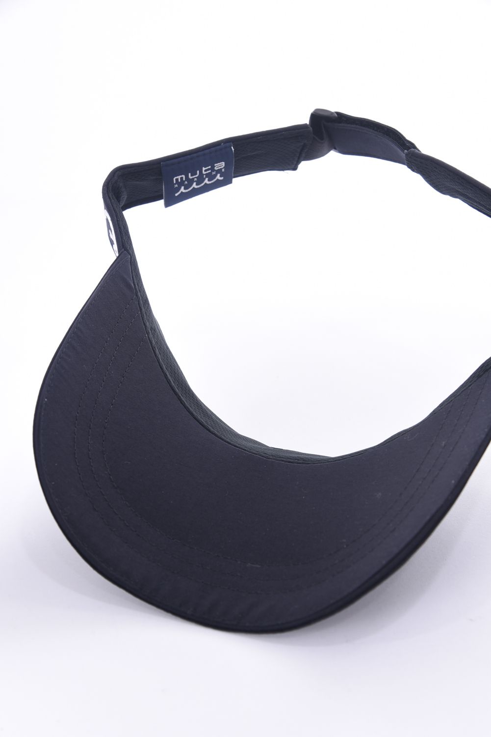 muta - WAVE LOGO VISOR / ウェーブ ロゴ バイザー (ブラック) | GOSSIP GOLF