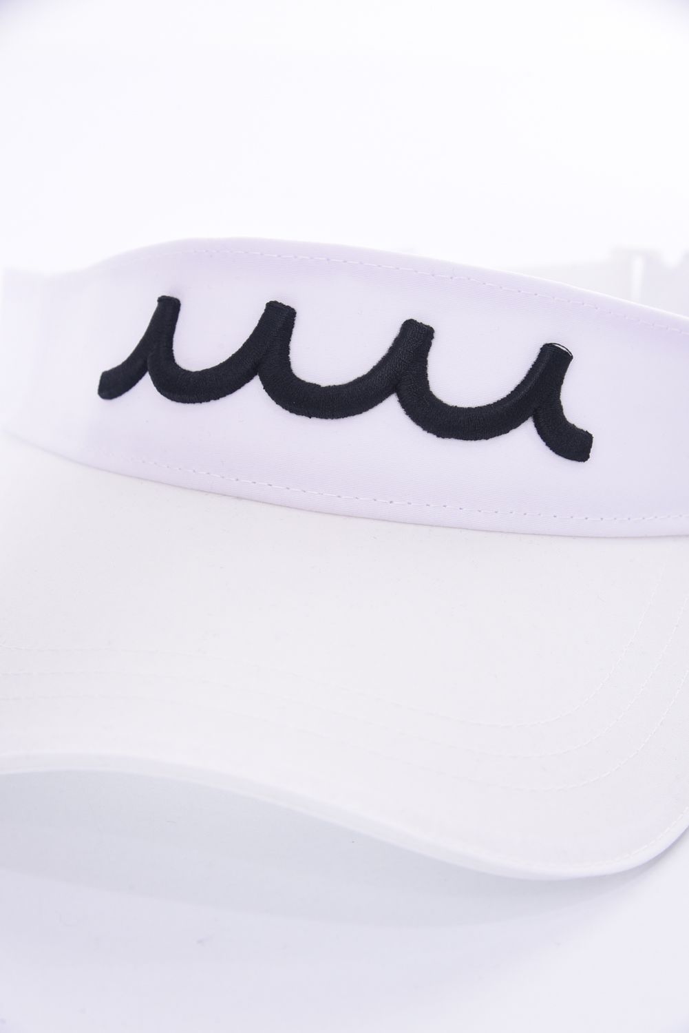 muta - WAVE LOGO VISOR / ウェーブ ロゴ バイザー (ブラック) | GOSSIP GOLF