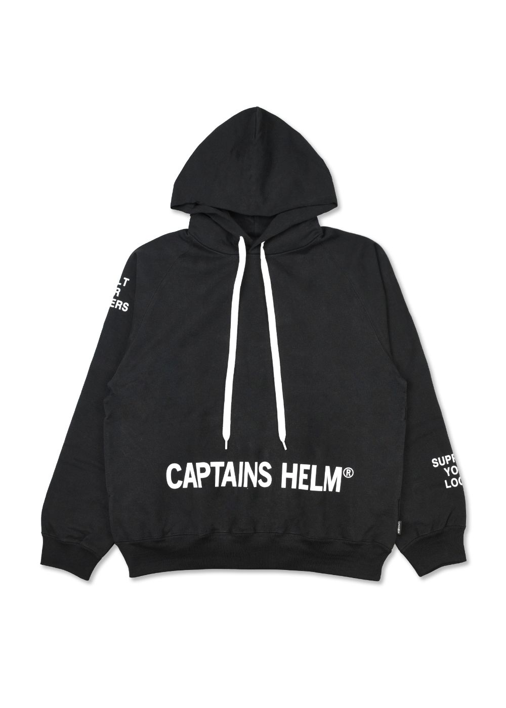 CAPTAINS HELM - TM LOGO HOODIE (BLACK) / ロゴ プリント スウェット パーカー | LOOPHOLE