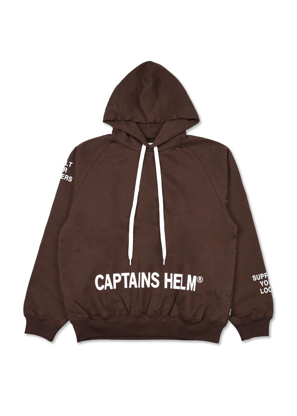 CAPTAINS HELM - TM LOGO HOODIE (BROWN) / ロゴ プリント スウェット パーカー | LOOPHOLE