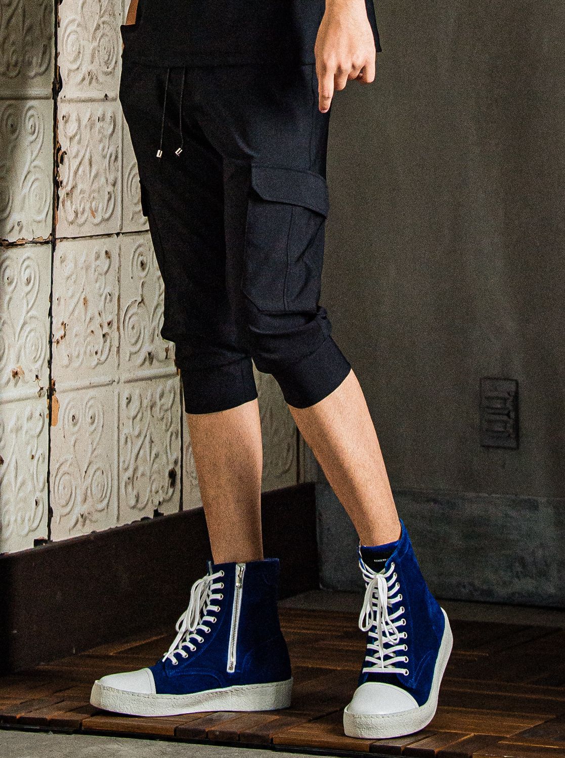 RESOUND CLOTHING - CARGO CROPPED PT / RC31-HP-001 / カーゴクロップドパンツ / ブラック | LUKE