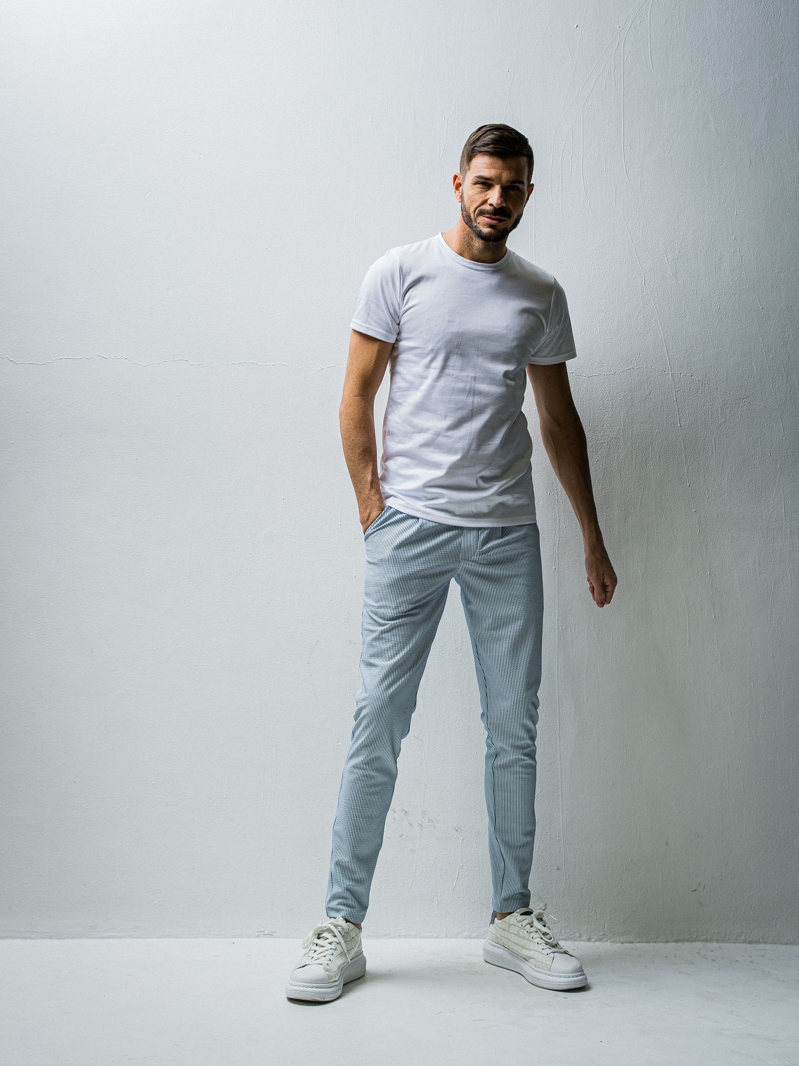 RESOUND CLOTHING - CHRIS EASY TUCK PANTS / RC27-ST-016T / シアサッカーイージータック ...