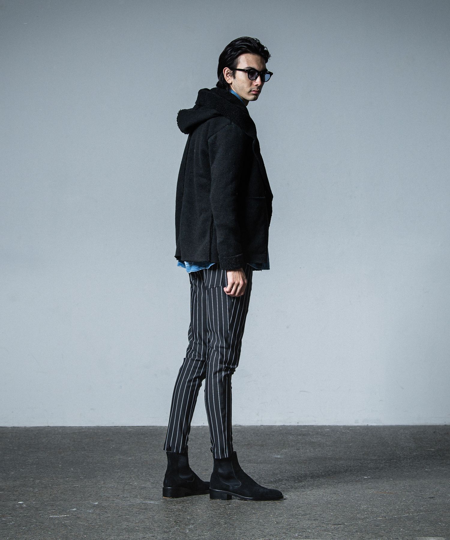 RESOUND CLOTHING - CHRIS EASY PANTS / RC33-ST-016 / イージーパンツ / ブラックストライプ | LUKE