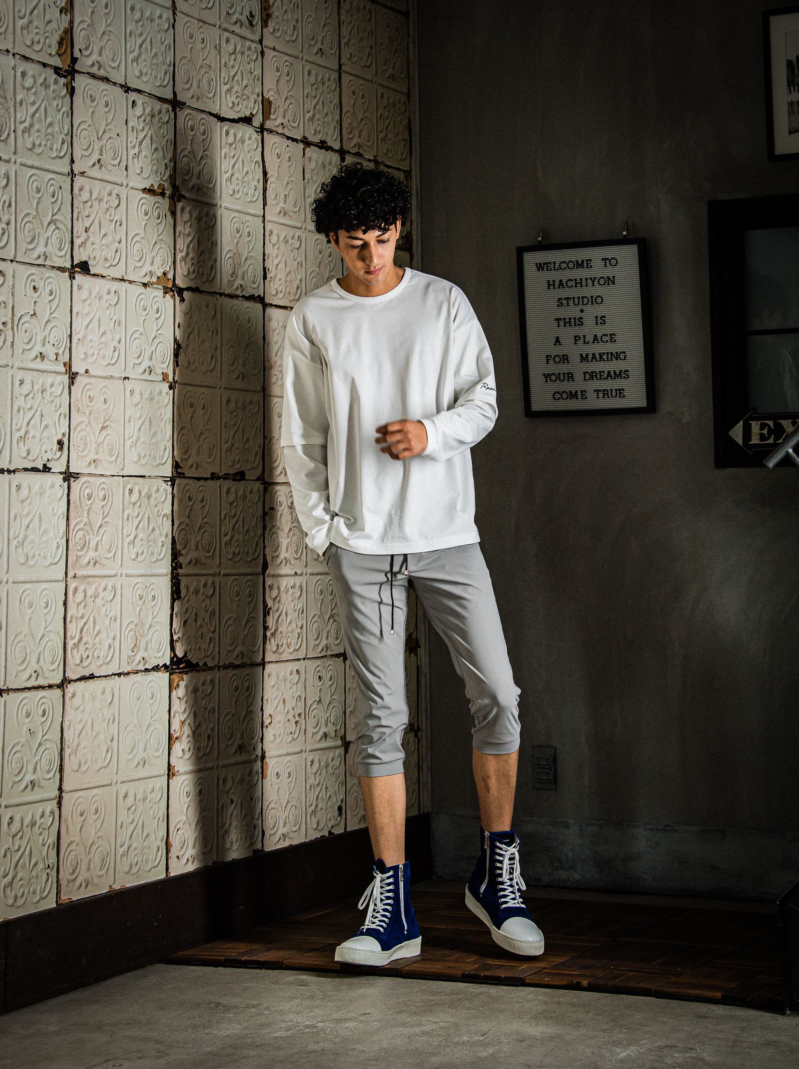 RESOUND CLOTHING - RE CROPPED PT / RC31-HP-002 / ナイロンクロップドパンツ / ブラック (4月上旬入荷予定) | LUKE