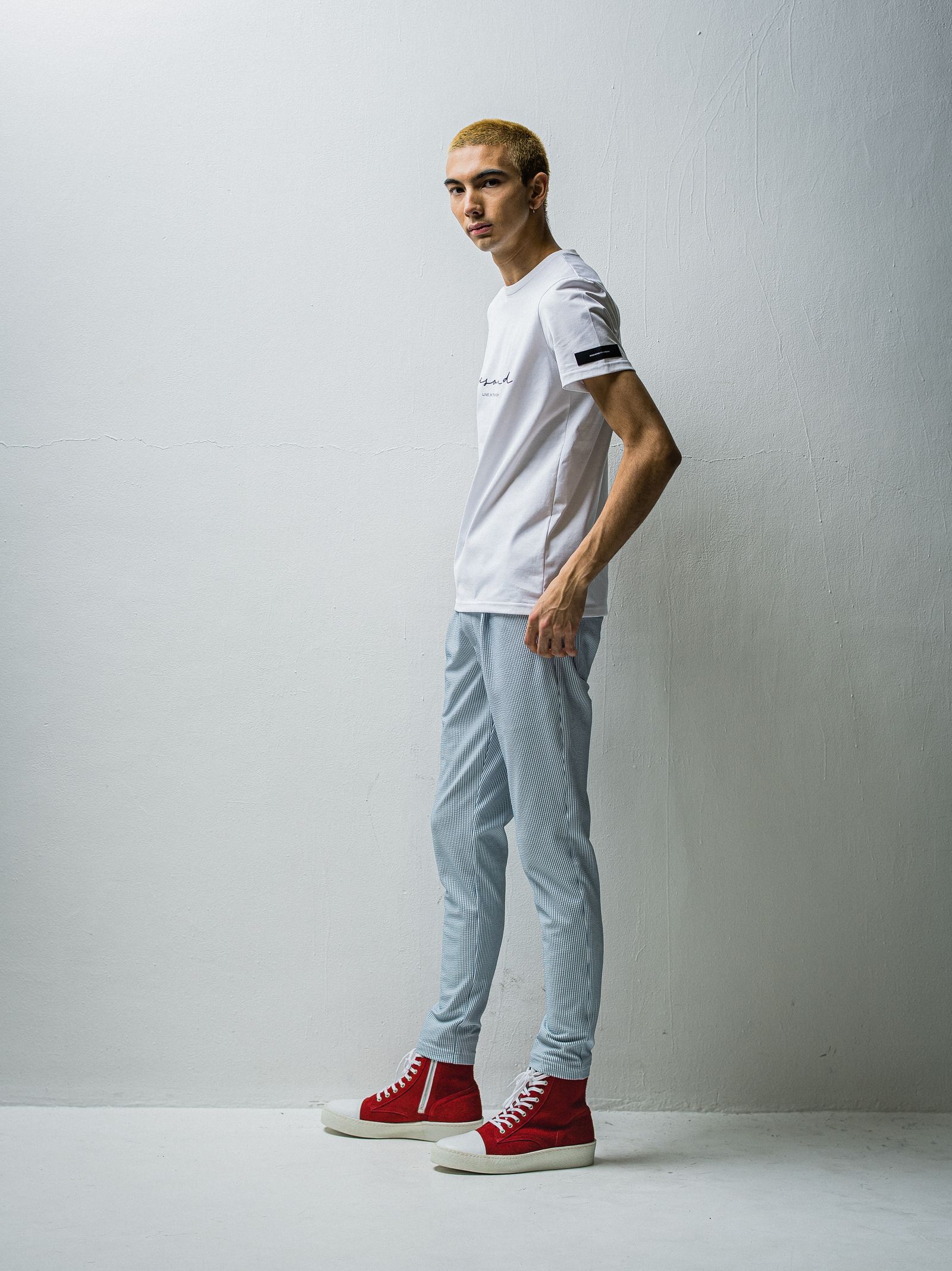 RESOUND CLOTHING - CHRIS EASY TUCK PANTS / RC27-ST-016T / シアサッカーイージータック ...