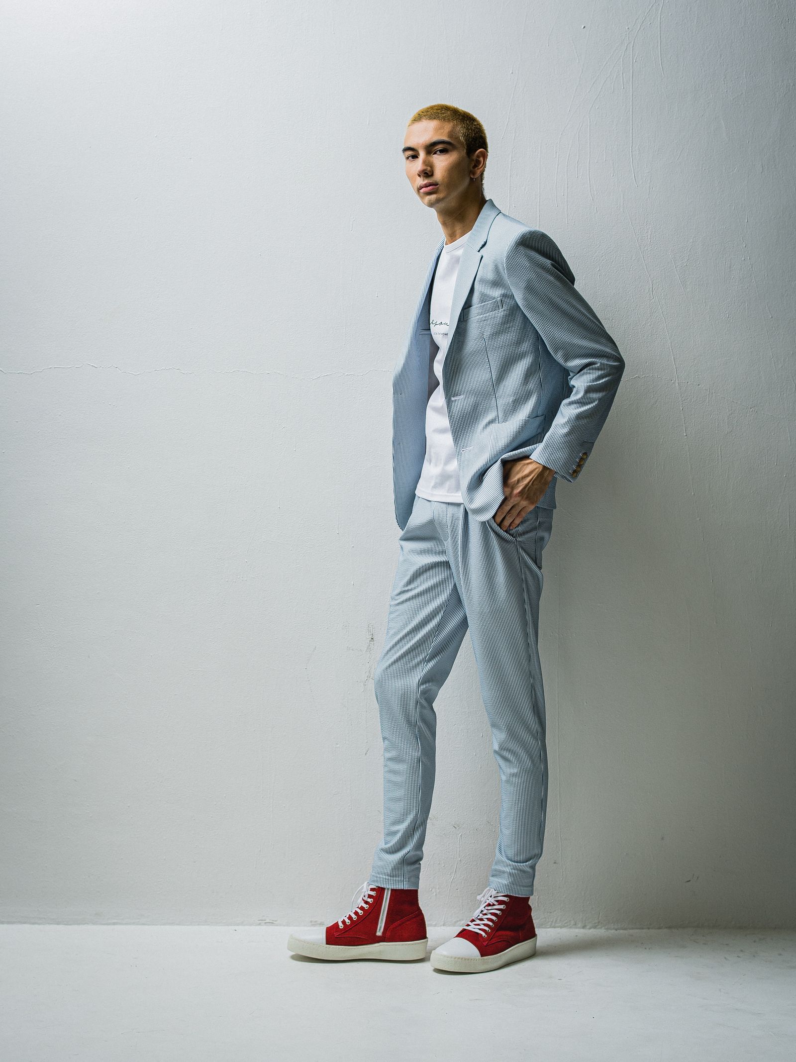 RESOUND CLOTHING - CHRIS EASY TUCK PANTS / RC27-ST-016T / シアサッカーイージータック ...