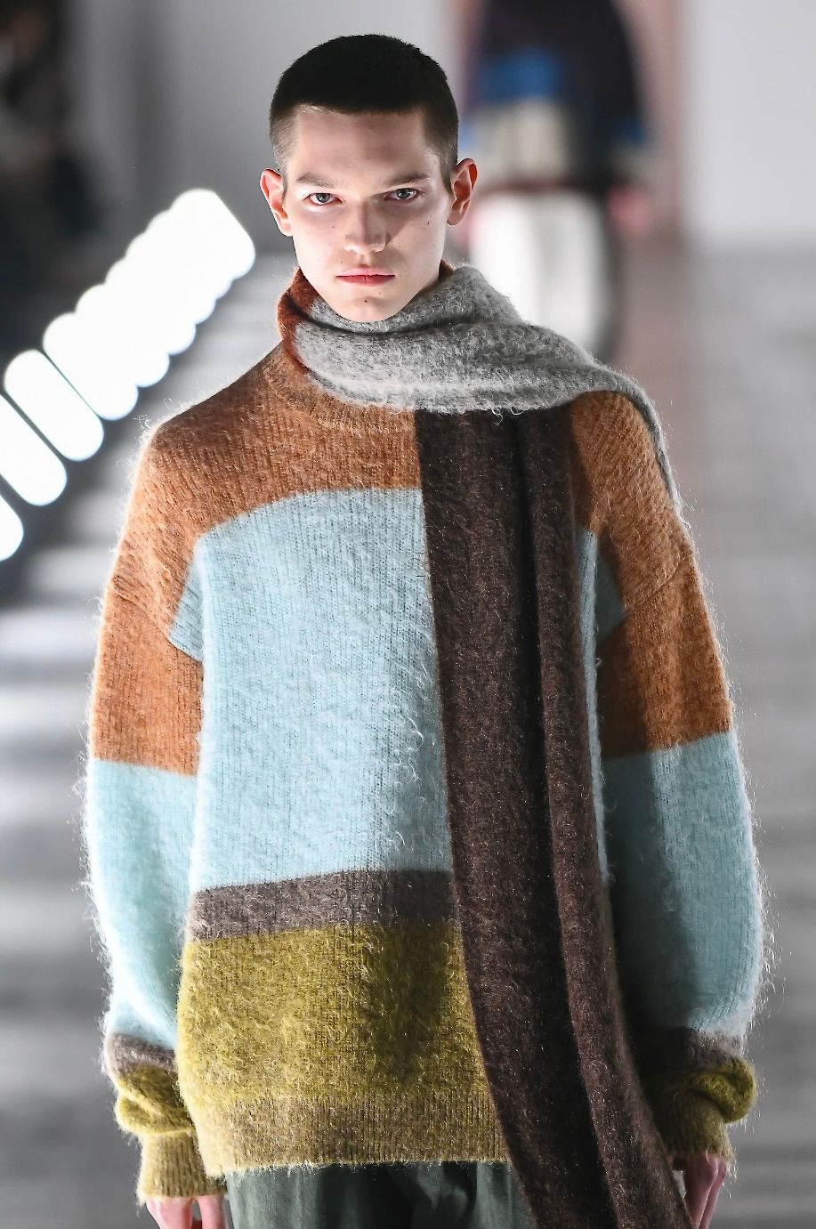 YOKE - ヨーク23AW MOHAIR BORDER CREWNECK SWEATER(YK23FW0572S YOKE - ヨーク23AW MOHAIR BORDER CREWNECK SWEATER(YK23FW0572S