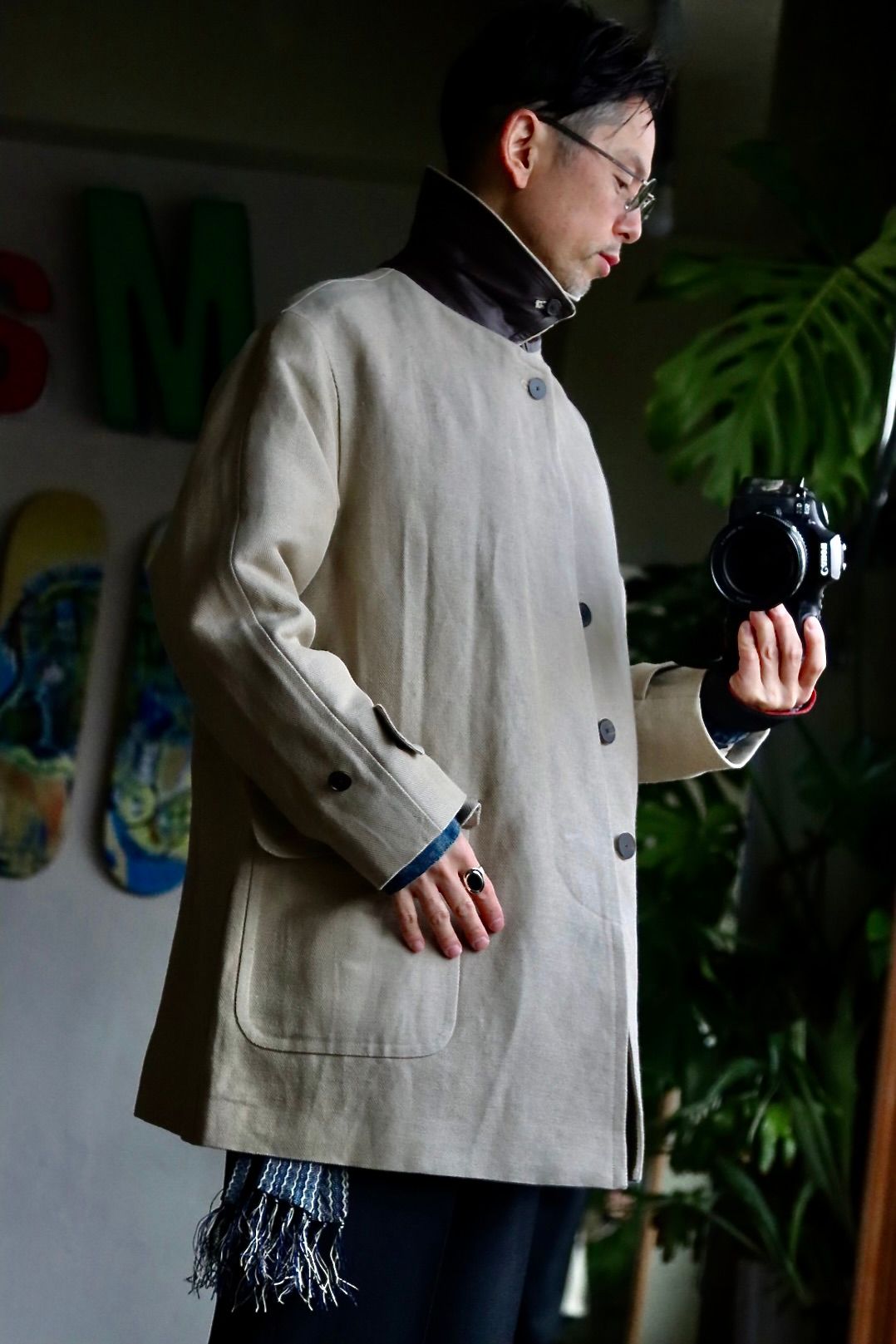 A.PRESSE Linen Half Coatスタイル | 3146 | mark A.PRESSE Linen Half Coatスタイル | 3146 | mark
