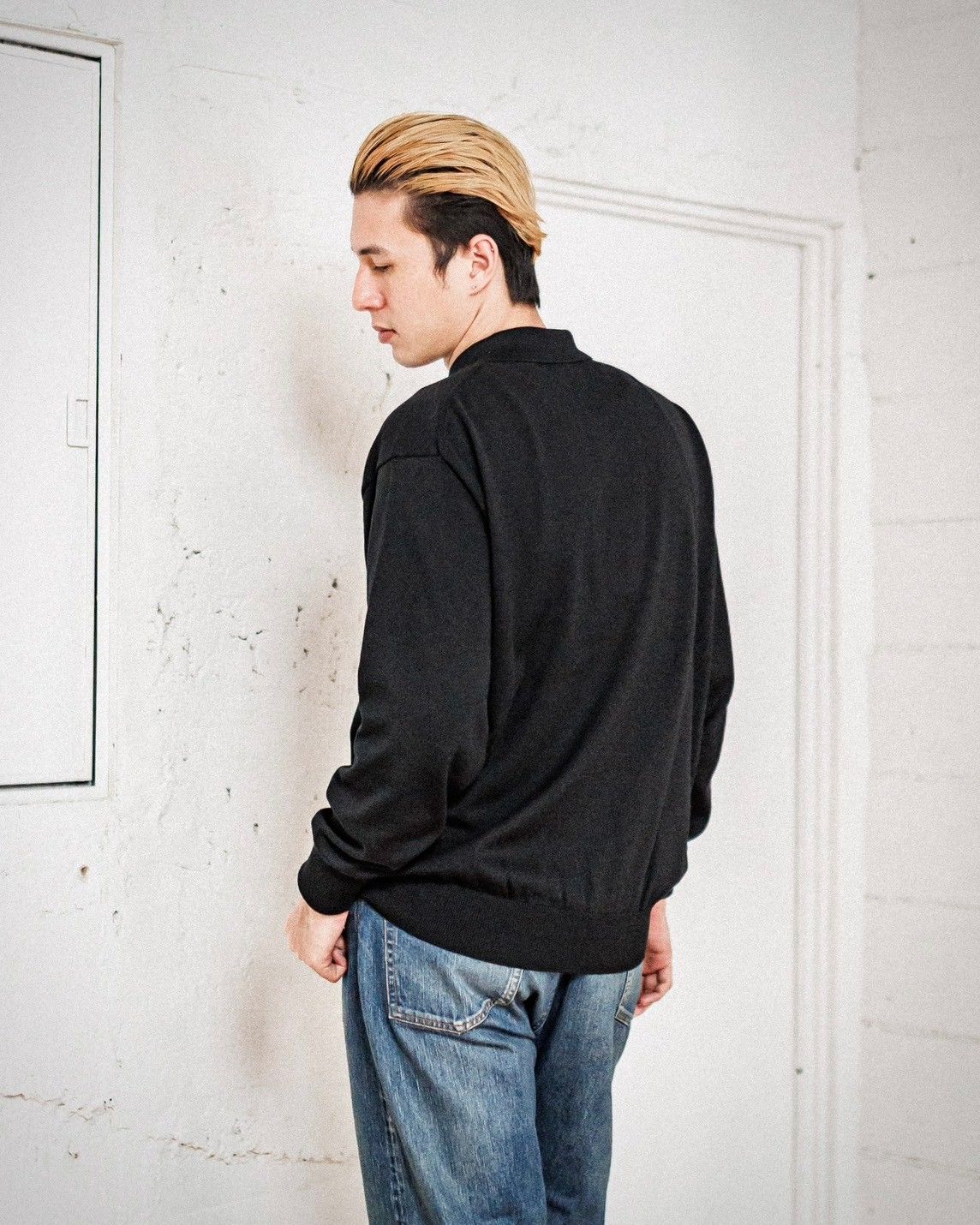 A.PRESSE - アプレッセ Cotton Knit L/S Polo Shirts(25SAP-03 A.PRESSE - アプレッセ Cotton Knit L/S Polo Shirts(25SAP-03