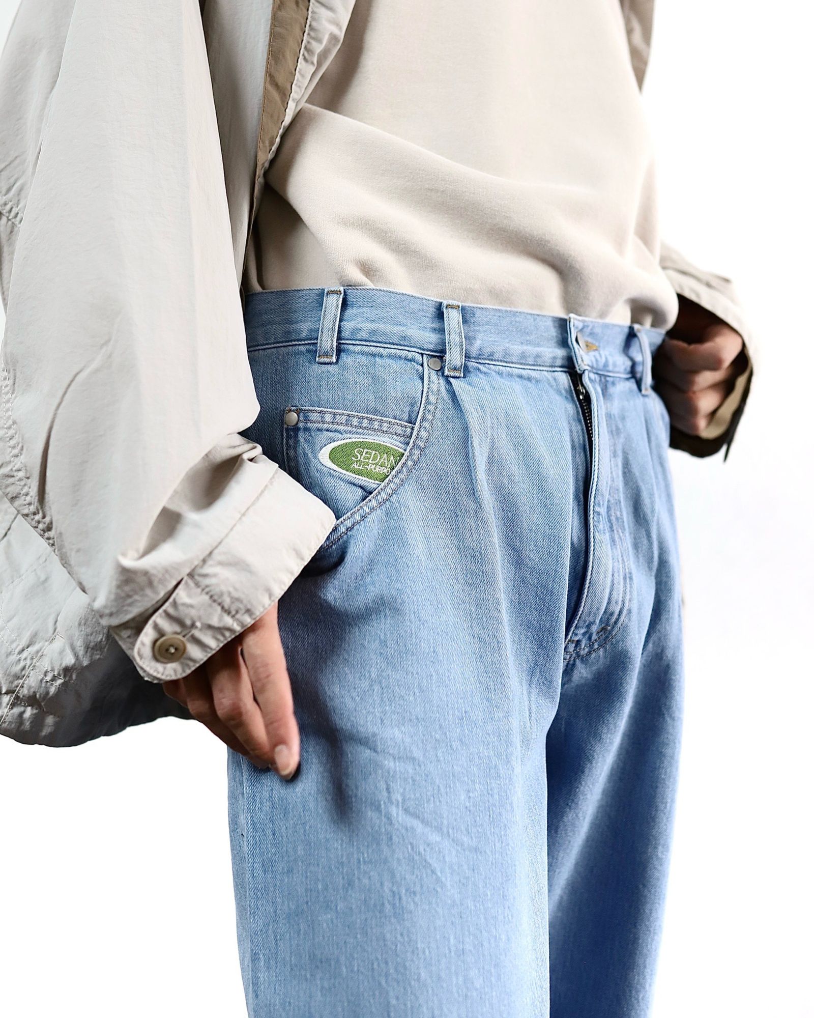 SEDAN ALL-PURPOSE SS24 新作Big Light Jacket&Oval Logo Denim SEDAN ALL-PURPOSE SS24 新作Big Light Jacket&Oval Logo Denim