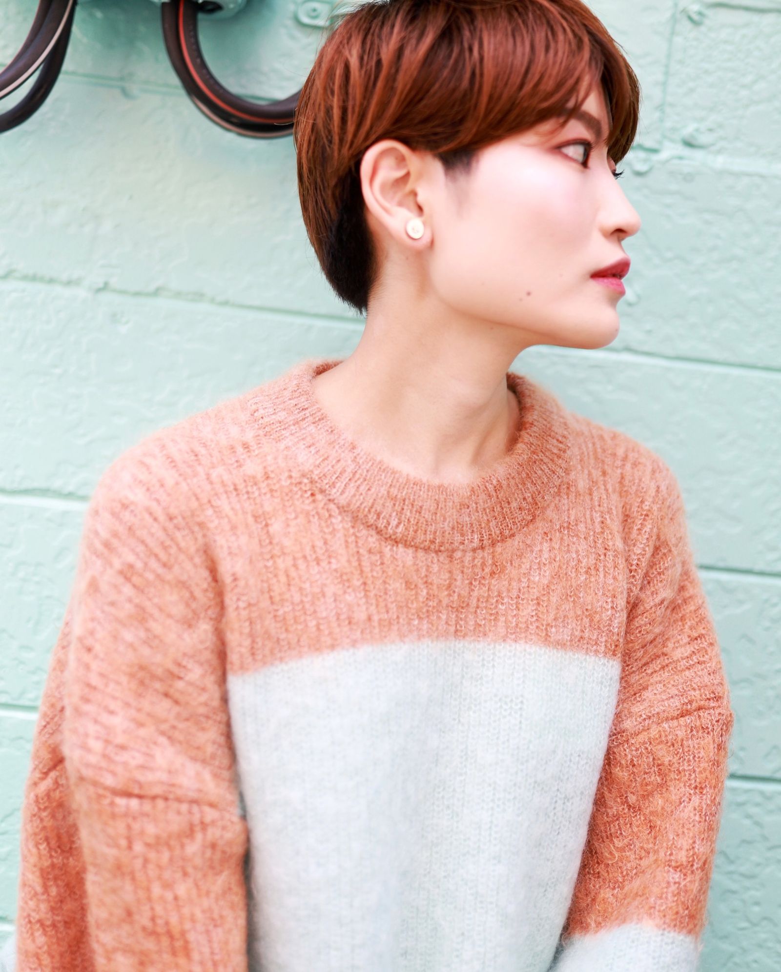 YOKE 新作MOHAIR BORDER CREWNECK SWEATER style.2023.9.2 YOKE 新作MOHAIR BORDER CREWNECK SWEATER style.2023.9.2