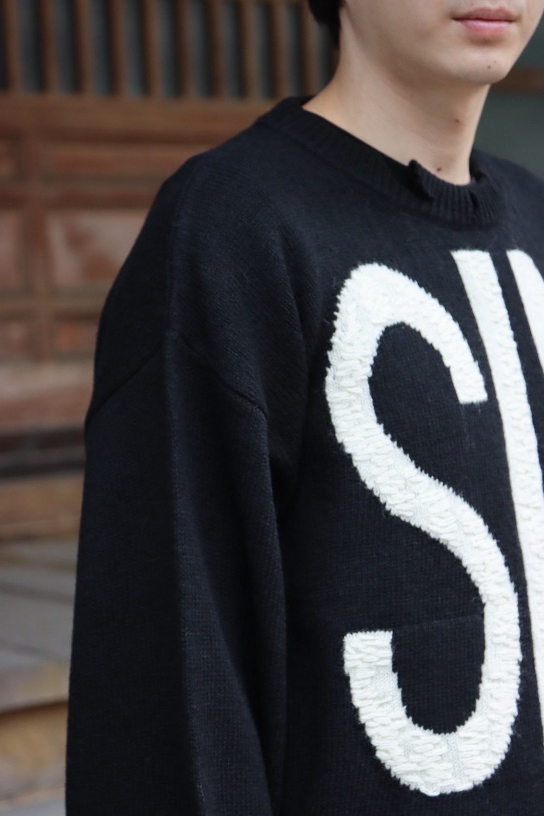 SAINT M×××××× WOOL SWTER SIN(SM-S21-0000-039)BLACK style SAINT M×××××× WOOL SWTER SIN(SM-S21-0000-039)BLACK style