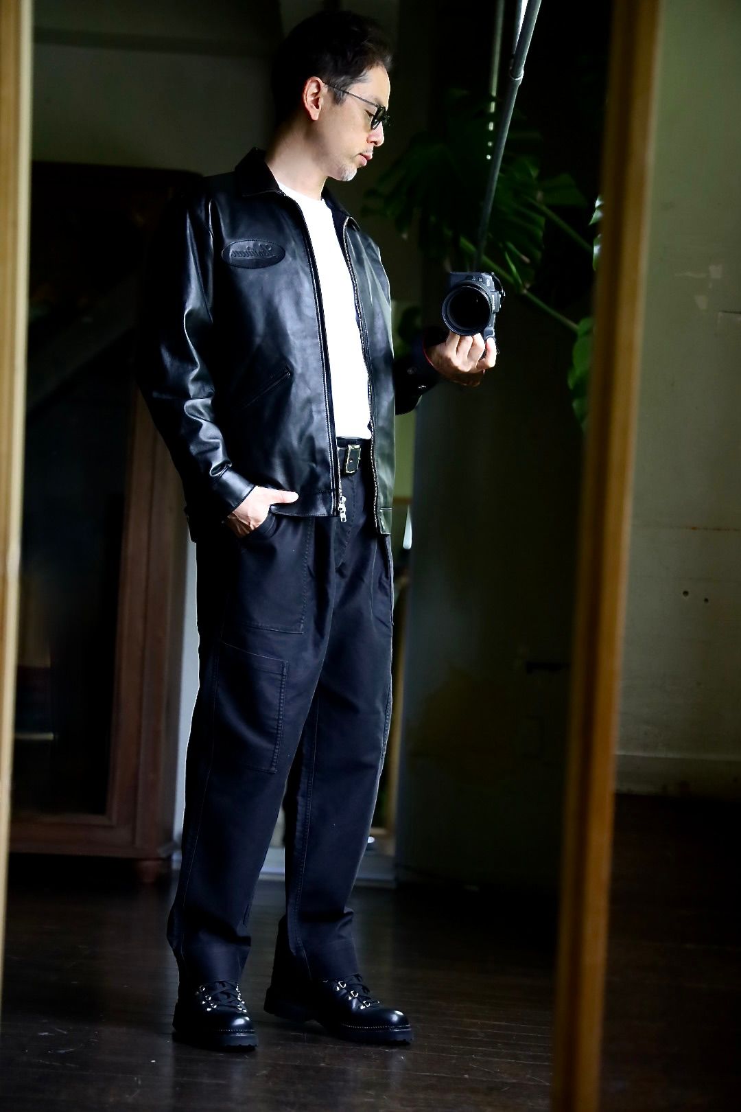 LASTMAN - LASTMAN 24AW ラストマン大久保篤志 LEATHER DRIZZLER LASTMAN - LASTMAN 24AW ラストマン大久保篤志 LEATHER DRIZZLER