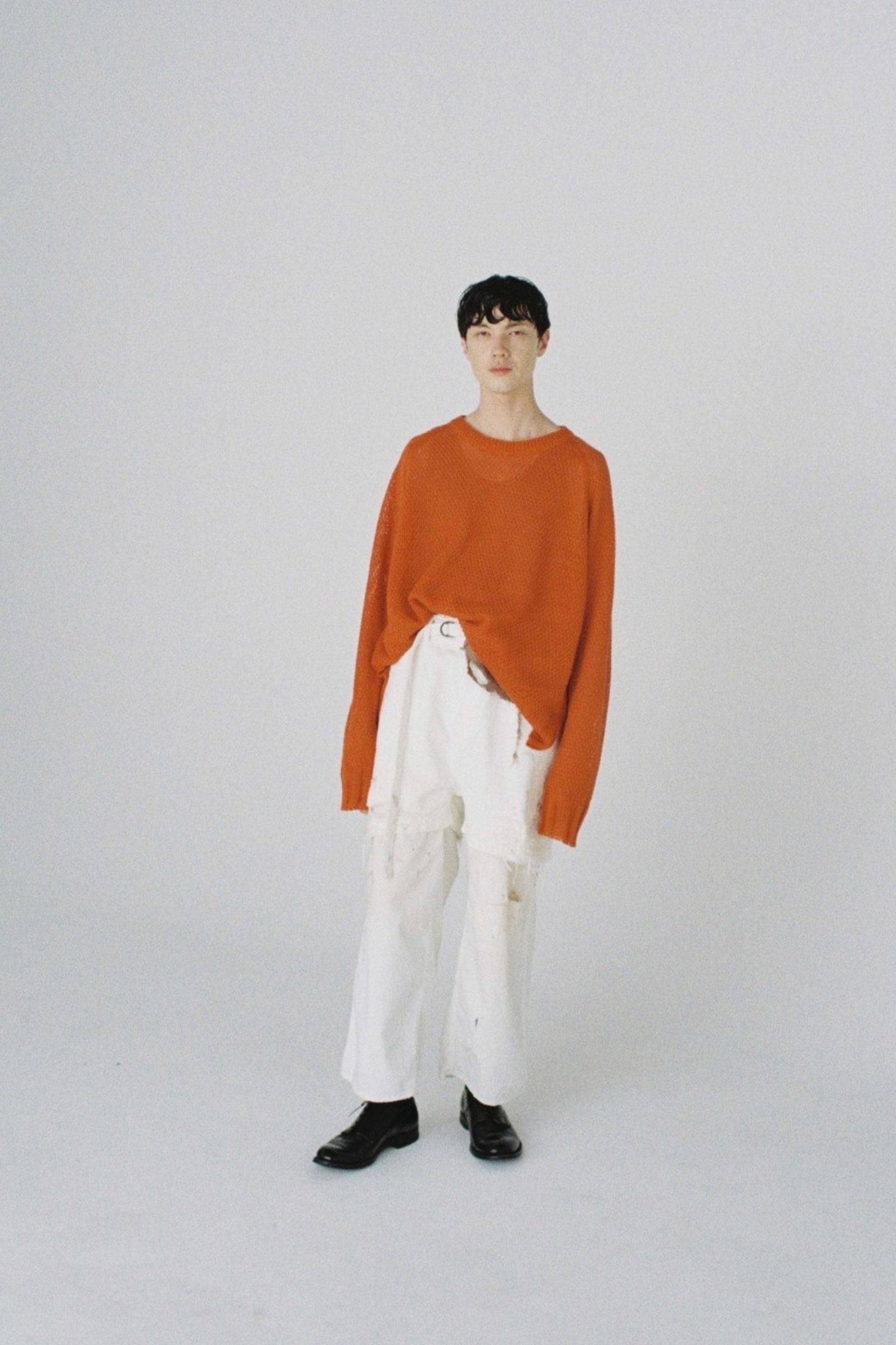 ANCELLM - MESH KNIT/ORANGE | NapsNote ANCELLM - MESH KNIT/ORANGE | NapsNote