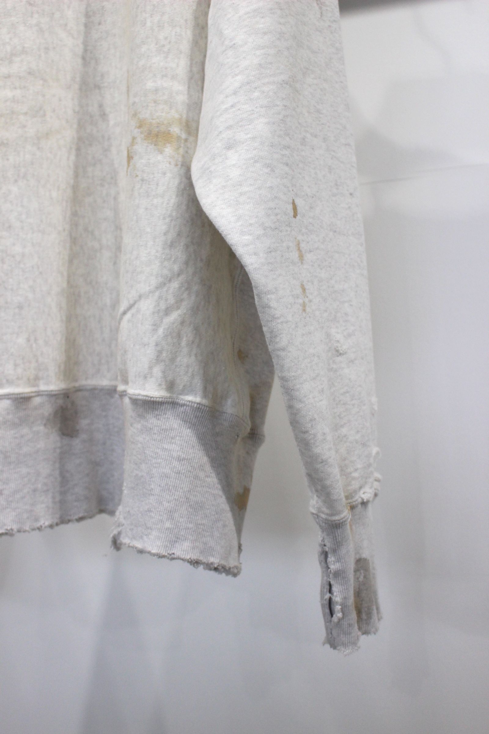 ANCELLM - CRASH CREWNECK SWEAT SHIRT/H.IVORY | NapsNote ANCELLM - CRASH CREWNECK SWEAT SHIRT/H.IVORY | NapsNote