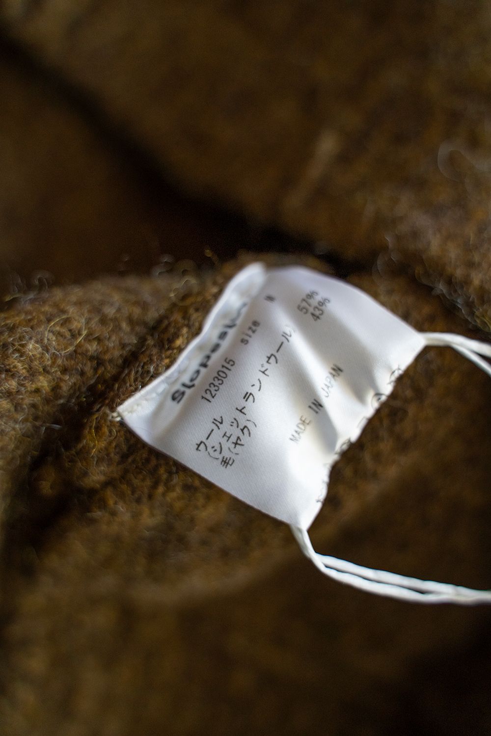 slopeslow - 【ラスト1点】brushed yak/Shetland wool hoodie slopeslow - 【ラスト1点】brushed yak/Shetland wool hoodie
