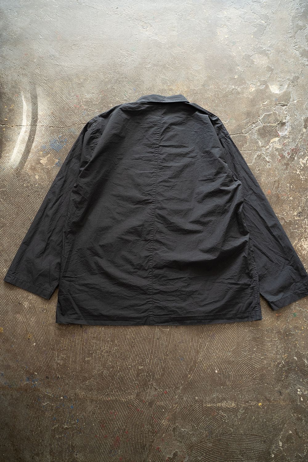 STILL BY HAND - 【25SS】ガーメントダイカバーオール(INK BLACK STILL BY HAND - 【25SS】ガーメントダイカバーオール(INK BLACK