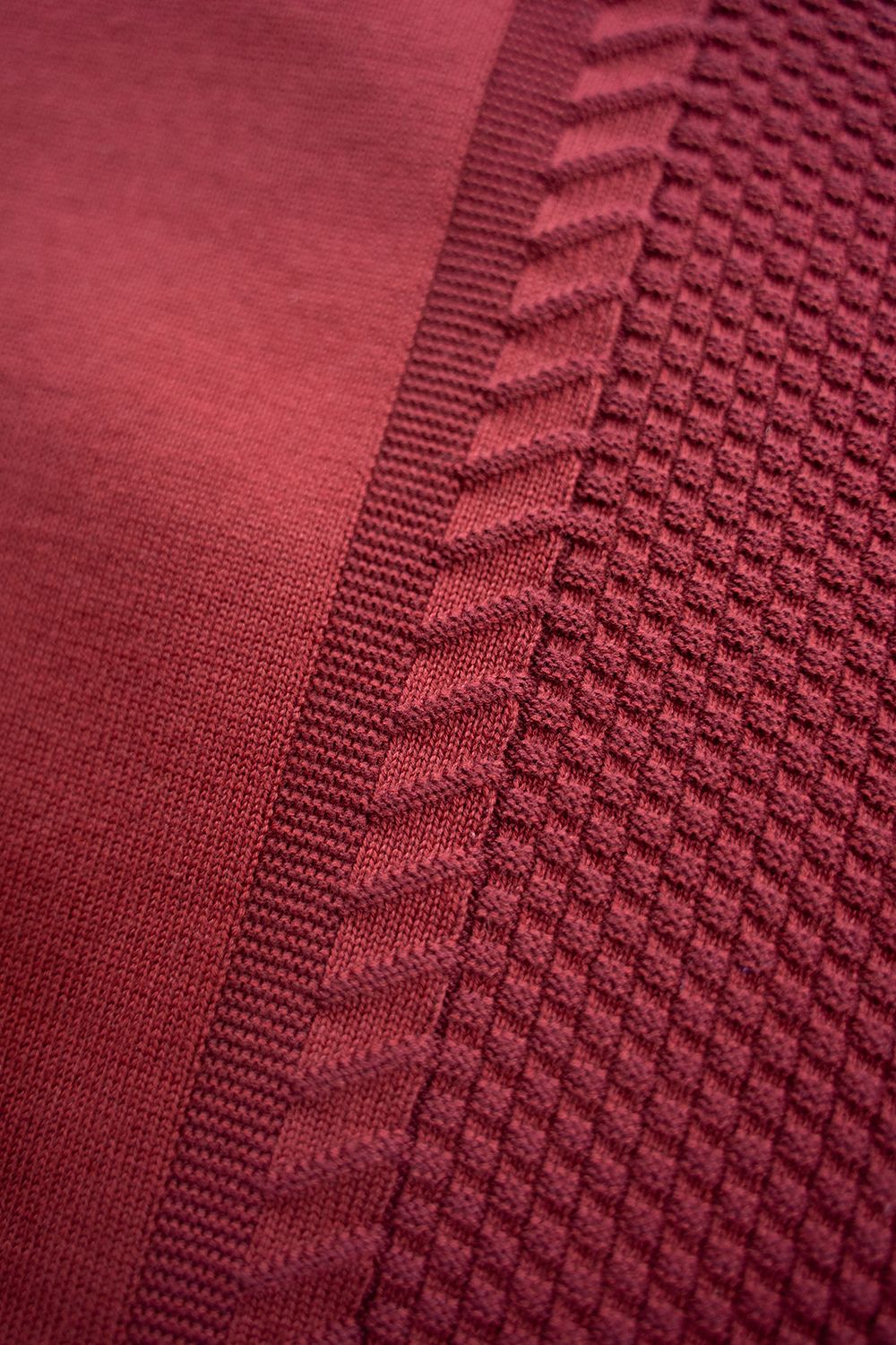 YASHIKI - 【ラスト1点】Suikyo Half Zip Knit(BURGUNDY) | Salty YASHIKI - 【ラスト1点】Suikyo Half Zip Knit(BURGUNDY) | Salty