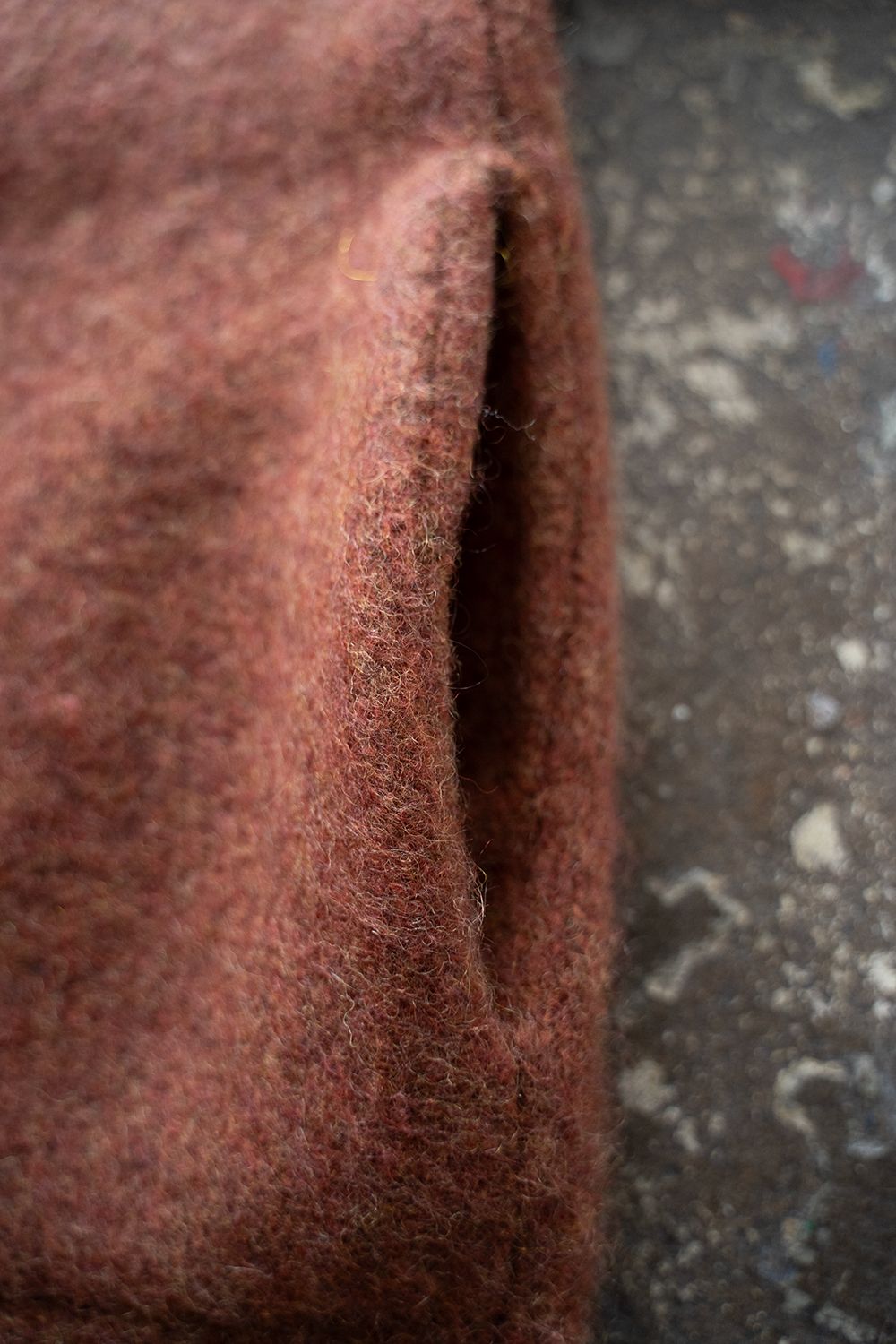 slopeslow - 【ラスト1点】brushed yak/Shetland wool hoodie slopeslow - 【ラスト1点】brushed yak/Shetland wool hoodie